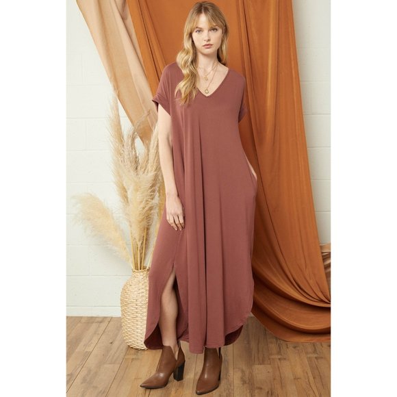 entro | Dresses | Entro Maxi Dress Chocolate | Poshmark